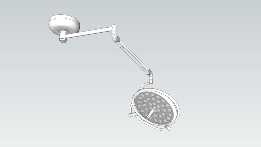 Medical surgery overhead light operating theatre light SINGLE | 3D ...