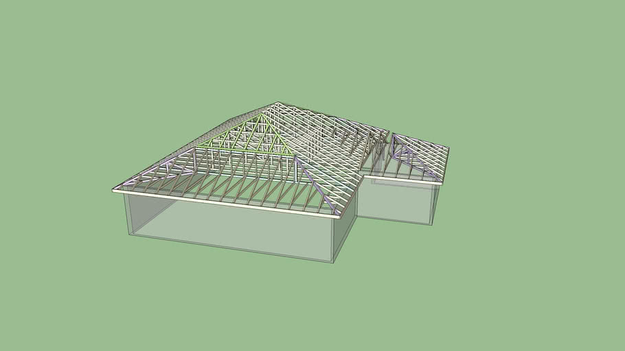 Complex Truss Hip Roof | 3D Warehouse