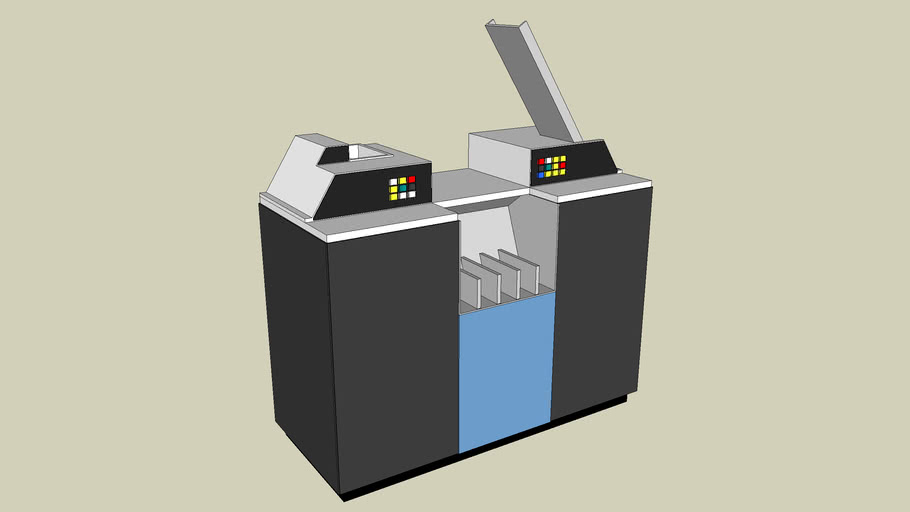 IBM 2540 card punch reader | 3D Warehouse