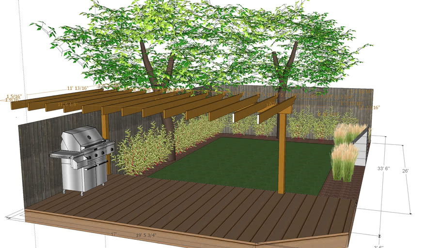 Backyard design | 3D Warehouse