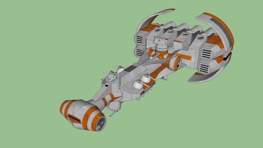 Modified CR90 Corellian Corvette, 'Sundered Heart' | 3D Warehouse