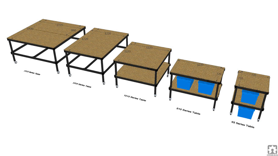 OpenBuilds Modular Table Series | 3D Warehouse