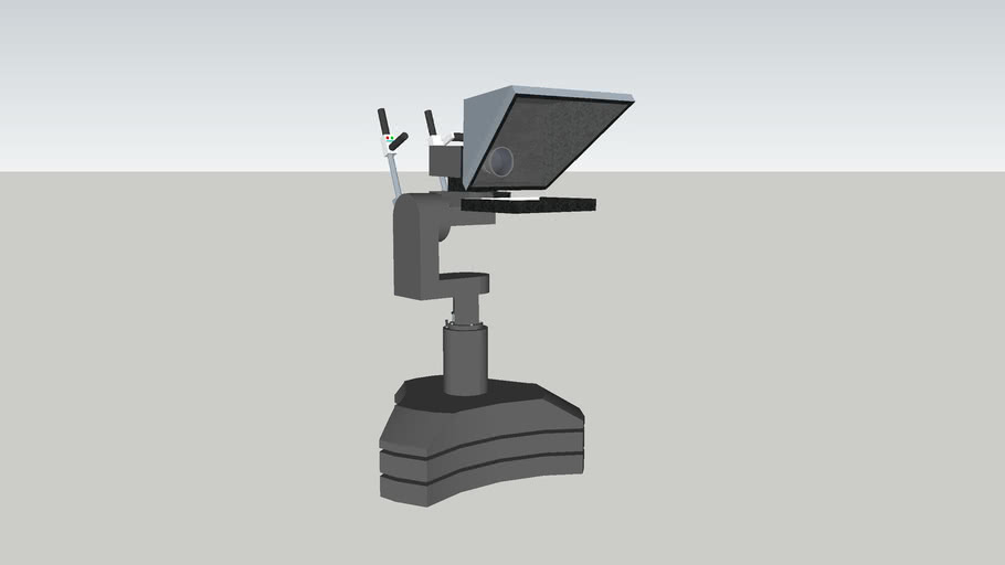 Remote-controlled, robotic studio television camera with teleprompter ...