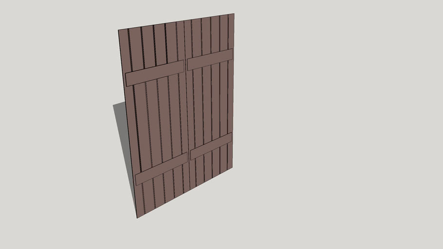 package #1 shutter brown | 3D Warehouse