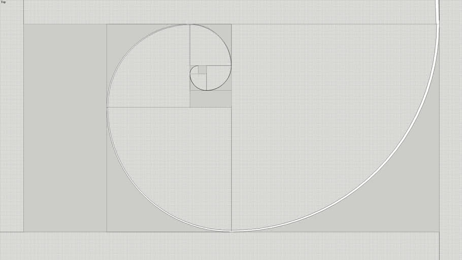 Simple Drawing of the Golden Ratio | 3D Warehouse