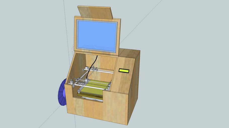 Rep-strap Heated Build chamber 3D Printer | 3D Warehouse
