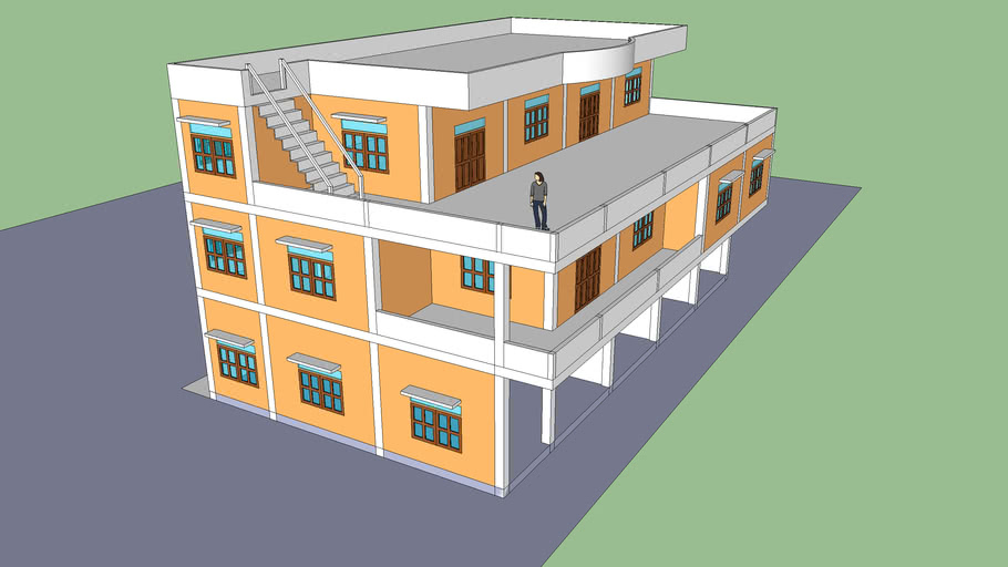 3 Story Building | 3D Warehouse