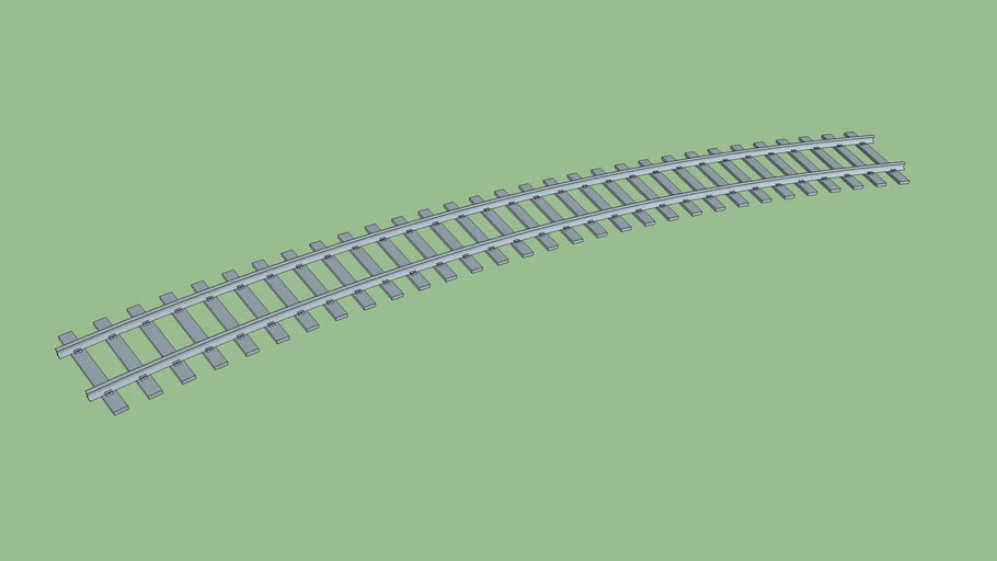 Simple Track, Curved 30° | 3D Warehouse