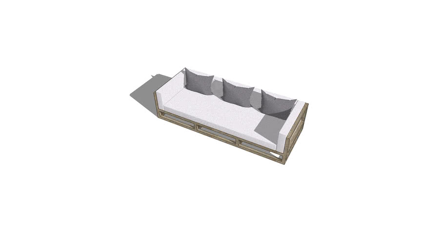 sofa área externa | 3D Warehouse
