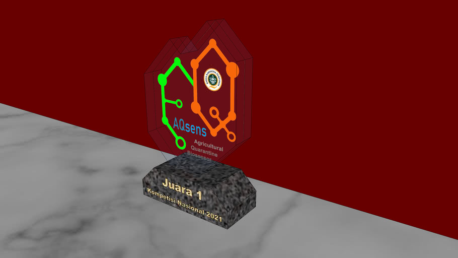 Contoh Piala AQsens | 3D Warehouse