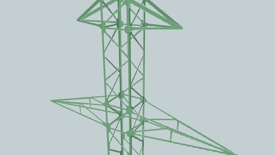 Transmission line tower #3 (Dzelzcela slimnica), Riga, Latvia | 3D ...