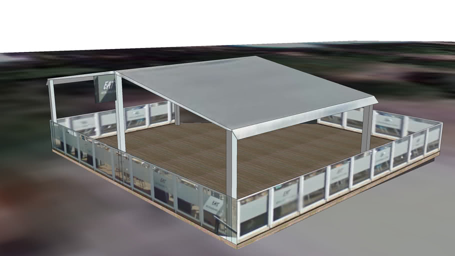 EAT outdoor seating area | 3D Warehouse