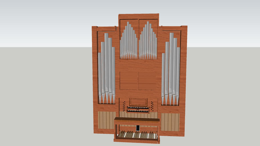 Contemporary Mechanical Action Pipe Organ | 3D Warehouse