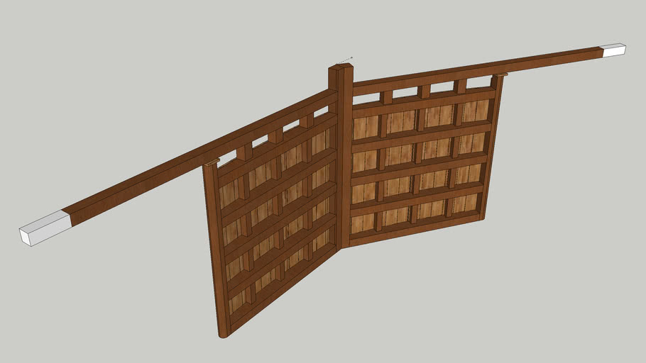 Large Canal Lock Gates | 3D Warehouse