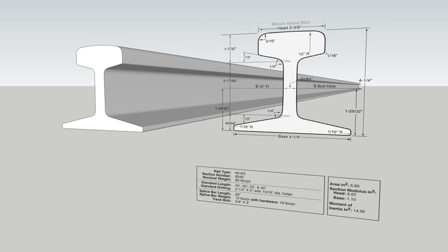 Railroad Track | 3D Warehouse