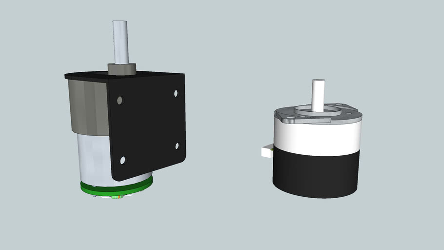 DC geared motor | 3D Warehouse