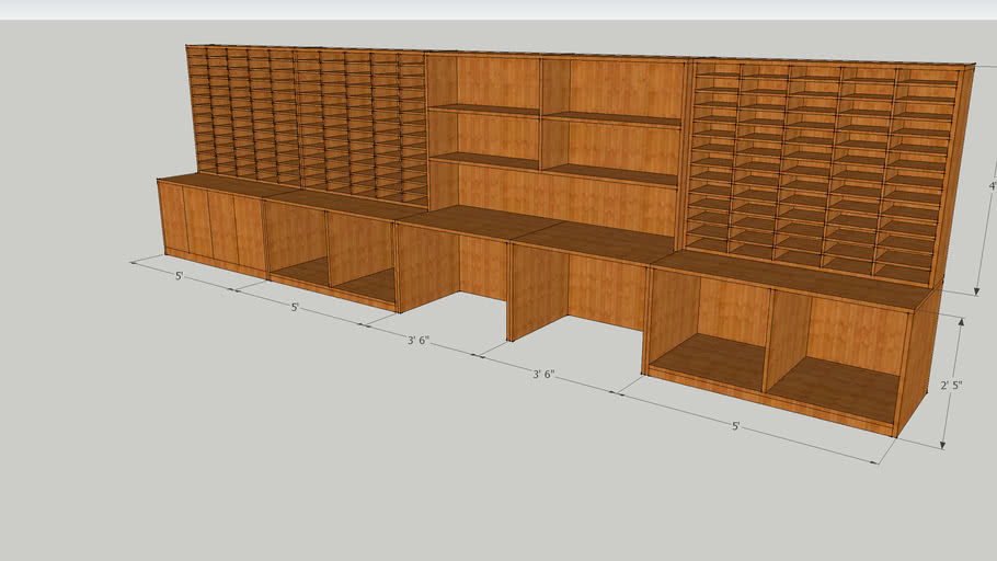 custom mail room by Candex Custom Corp . | 3D Warehouse