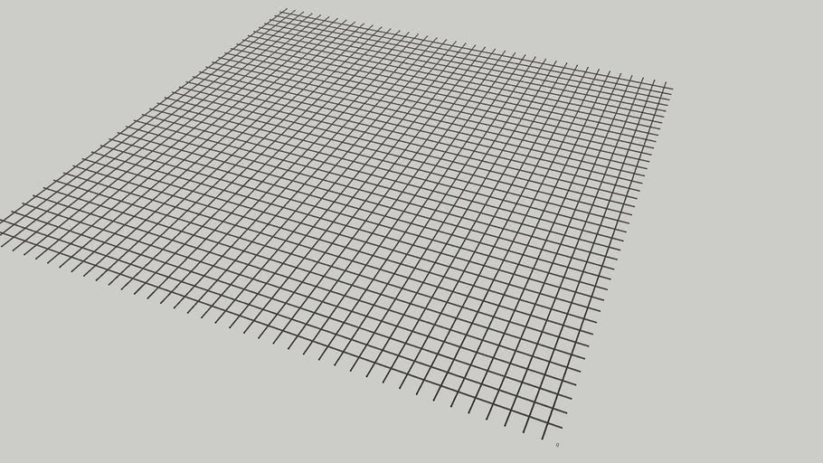 6m by 6m T13 Rebar at 150mm c/c BRC Mesh | 3D Warehouse