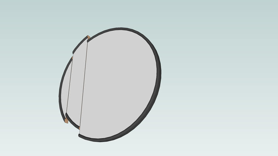 Split Mirror Round | 3D Warehouse