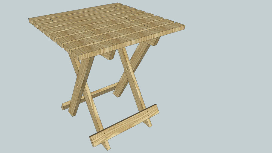 2nd version of folding table | 3D Warehouse