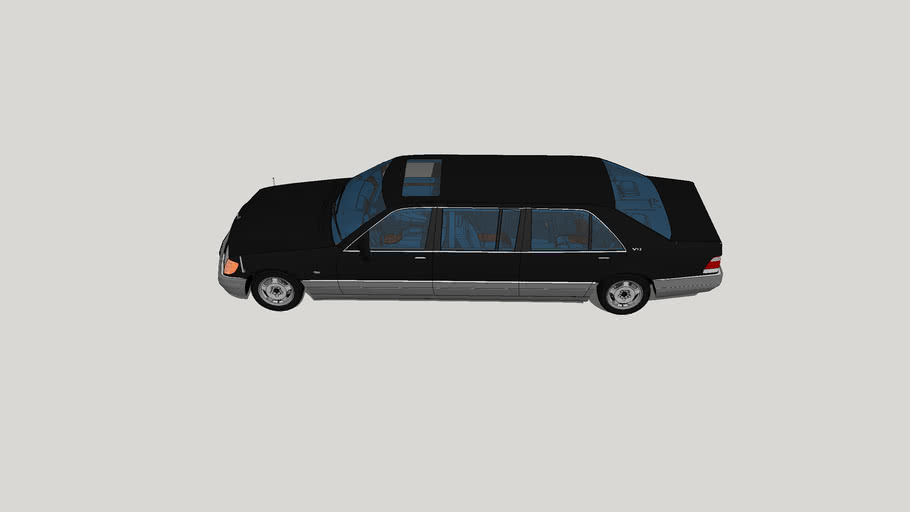 Mercedes-Benz S600 Pullman W140 | 3D Warehouse