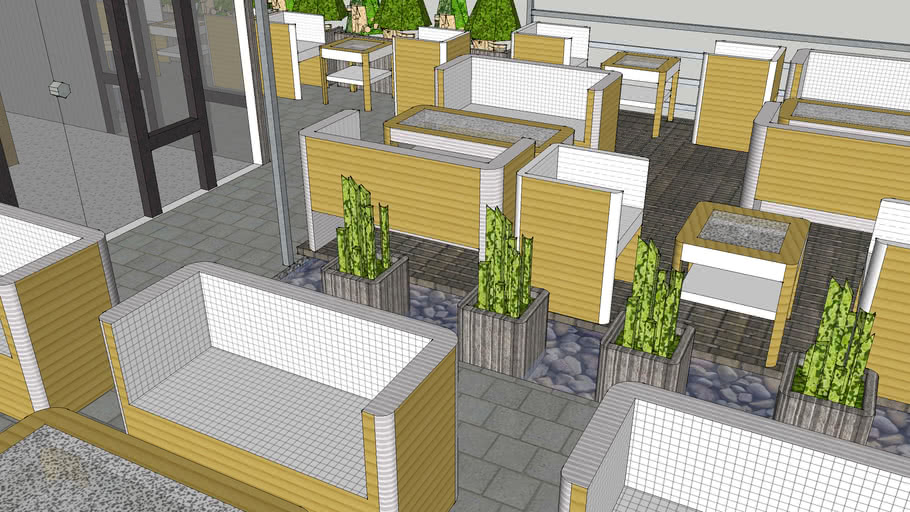 2flooe outdoor restaurant | 3D Warehouse