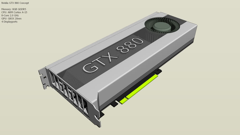 GTX 880 Concept | 3D Warehouse