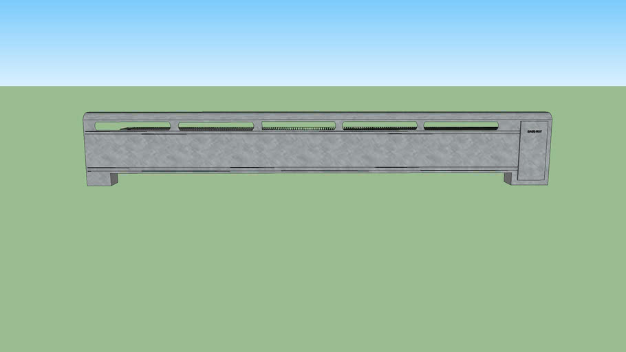 Burnham Baseray Cast Iron Baseboard Heater | 3D Warehouse