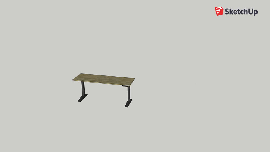 sit stand desk | 3D Warehouse