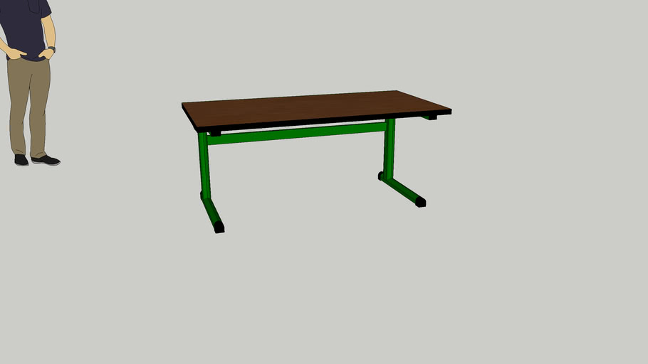 School bench | 3D Warehouse