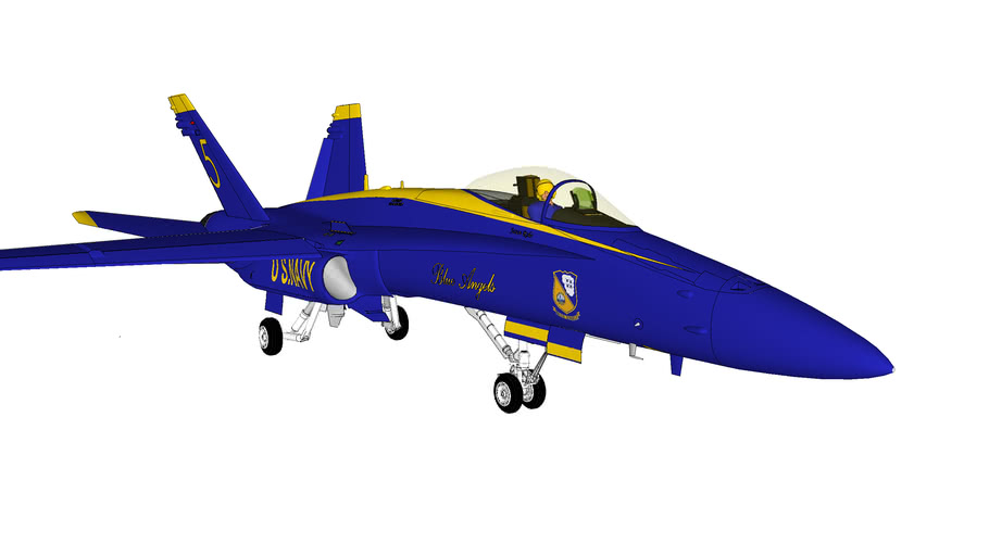 F-18C Blue Angels #5 | 3D Warehouse