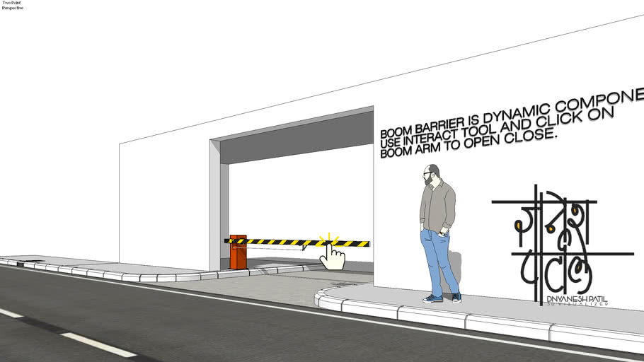 BOOM BARRIER\ BOOM GATE #DYNAMIC COMPONENT | 3D Warehouse