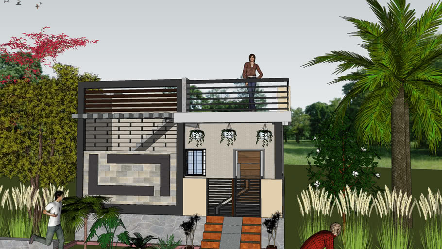 Modern Classic Residential House Elevation | 3D Warehouse