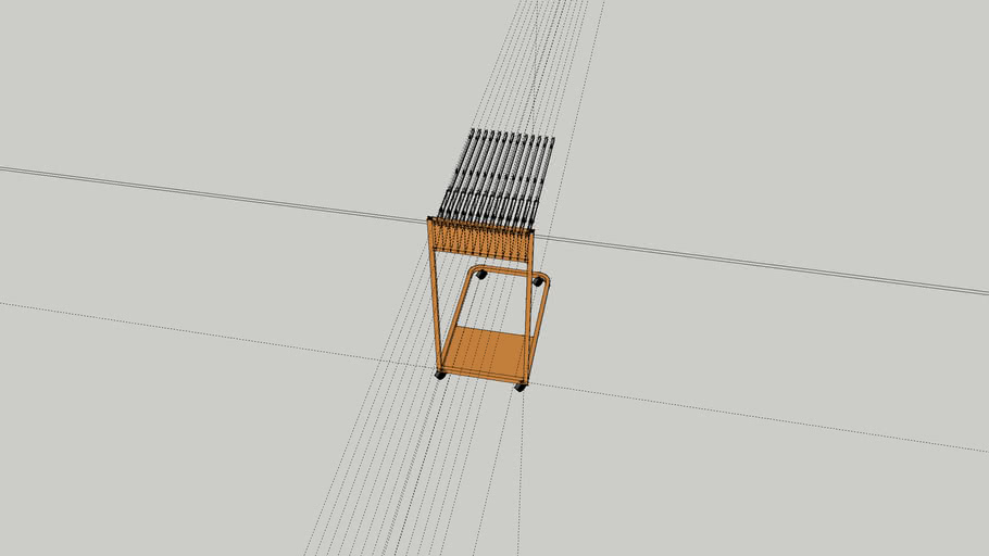 Hanging Drawing / Plan Rack | 3D Warehouse