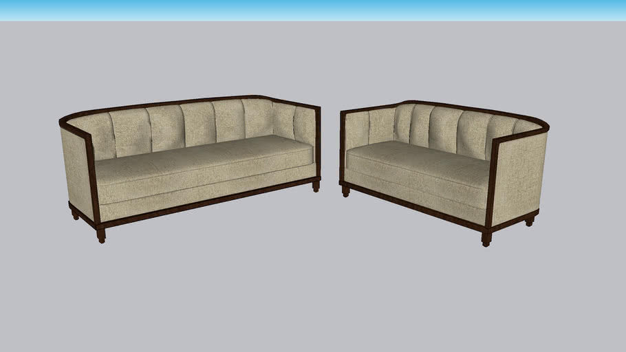 Wooden frame Sofa | 3D Warehouse