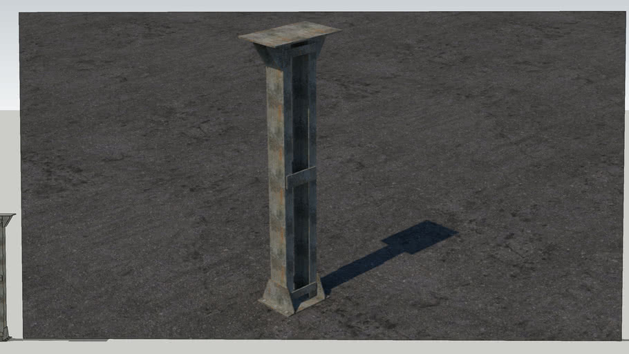 metal channel post | 3D Warehouse