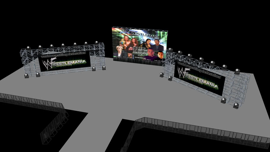 WWF WrestleMania 16 (2000) Stage Model | 3D Warehouse