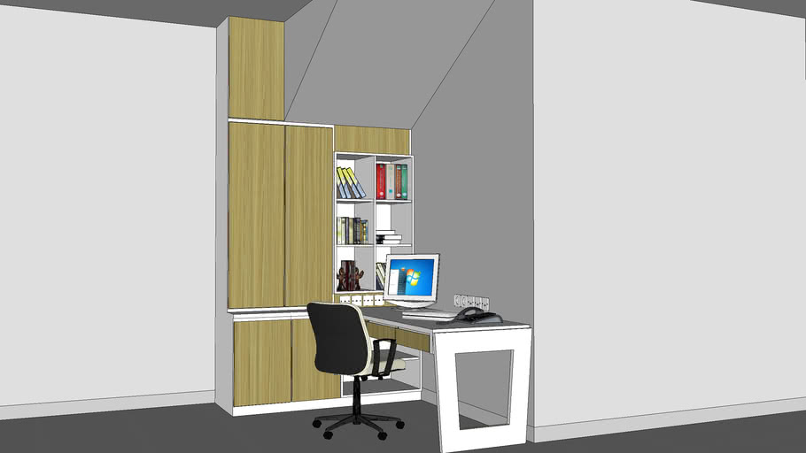 Meja Kerja Desk Table. | 3D Warehouse