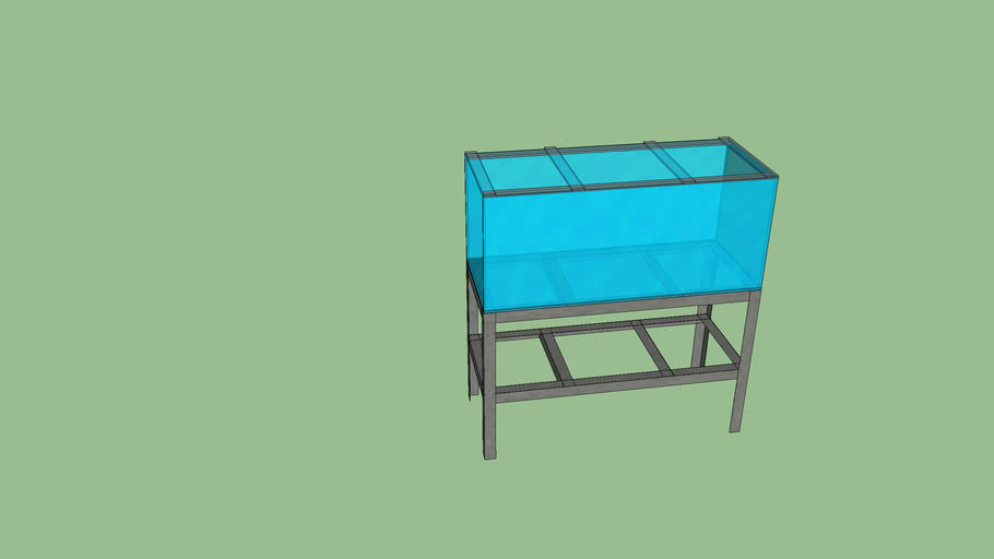 Aquarium + Rak Besi Siku | 3D Warehouse