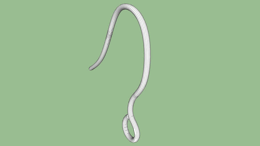 earring hook | 3D Warehouse