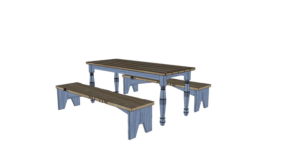 Picnic table | 3D Warehouse