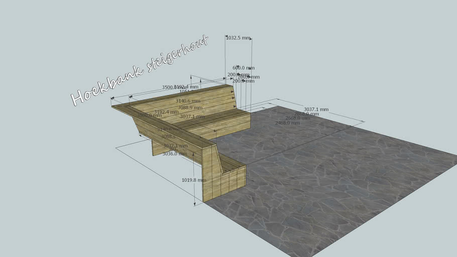 corner seat | 3D Warehouse