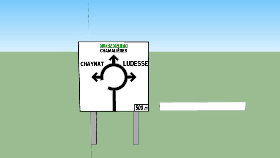 Panneau de rond point | 3D Warehouse