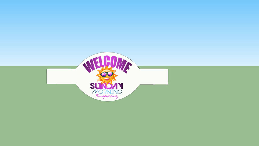 welcome sign | 3D Warehouse