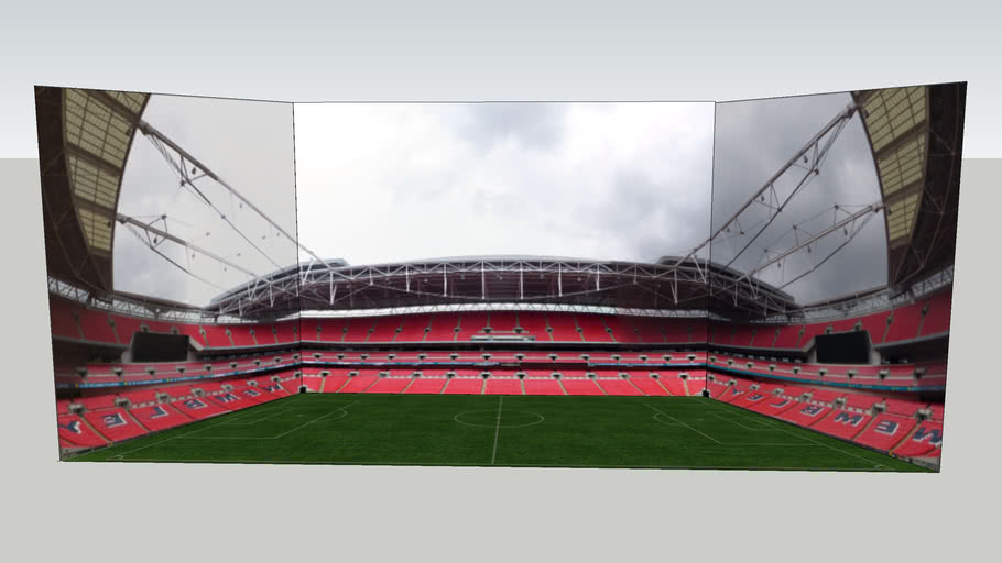 Wembley Stadium - Diorama from Panorama - 3D but 2D | 3D Warehouse