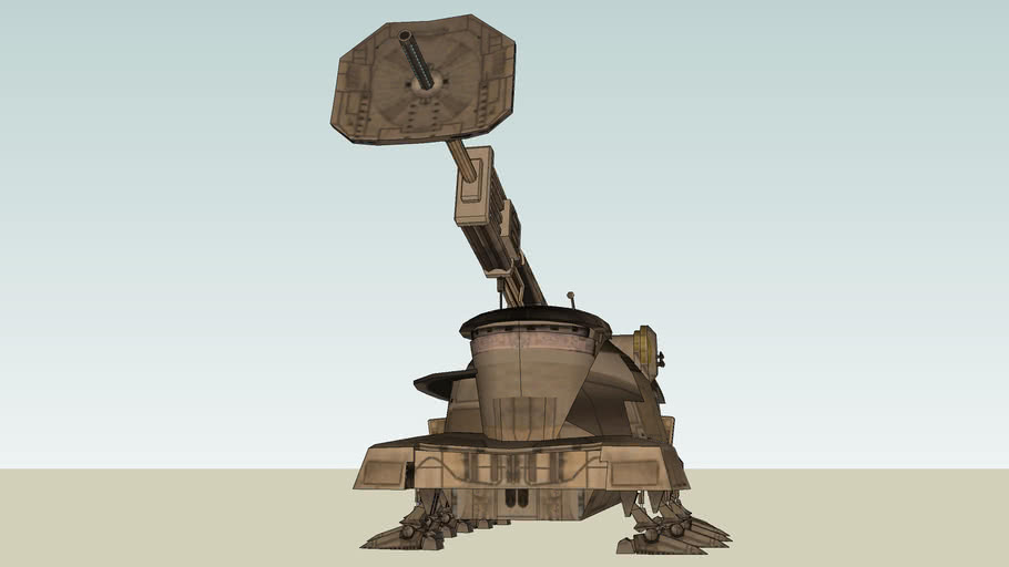 Republic Self-Propelled Heavy Artillery - Turbolaser (SPHA-T) | 3D ...
