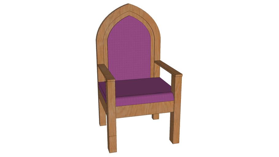 Short Church Chair | 3D Warehouse