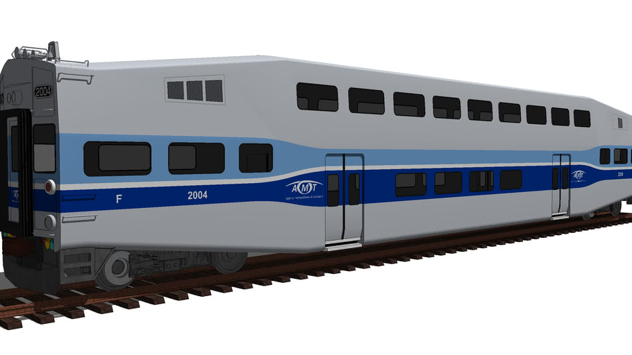 Bombardier Bi-Level Cab Car (AMT) | 3D Warehouse