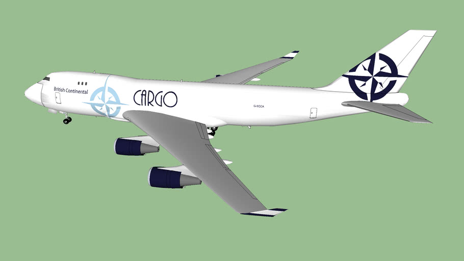 British Continental Cargo Boeing 747-415F - 2015 - Fictional | 3D Warehouse