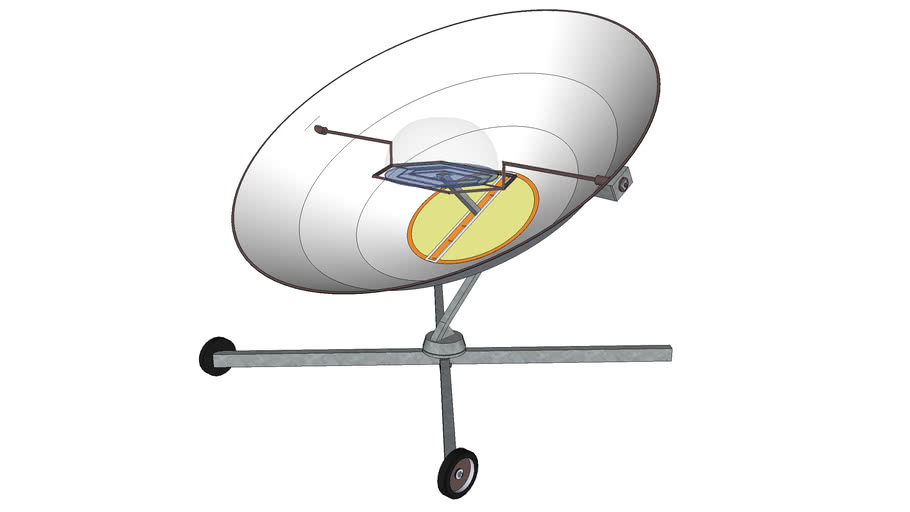 3 CONE PARABOLIC SOLAR COOKER | 3D Warehouse